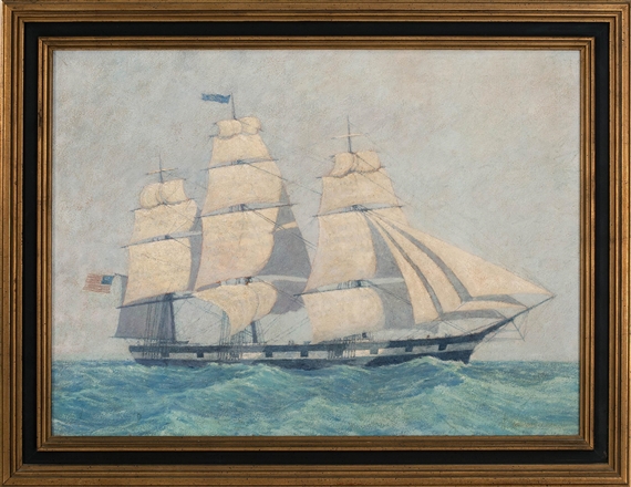 Thomas Watson Ball | The packet ship Connecticut | MutualArt