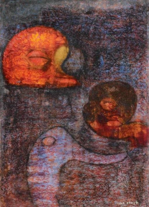 Max Ernst | Loplop im Wald (1958) | MutualArt