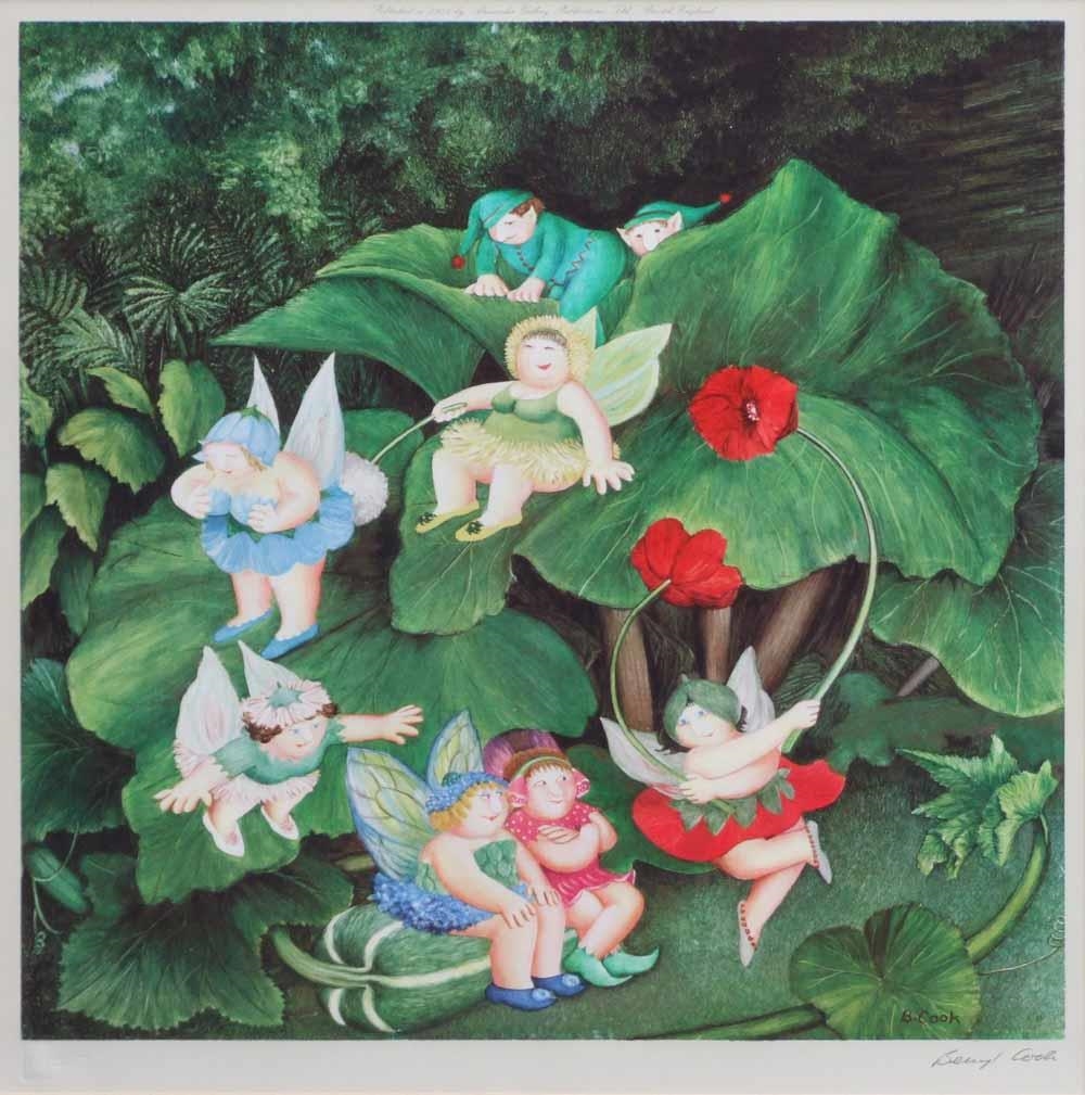 Beryl Cook | Flower fairies | MutualArt