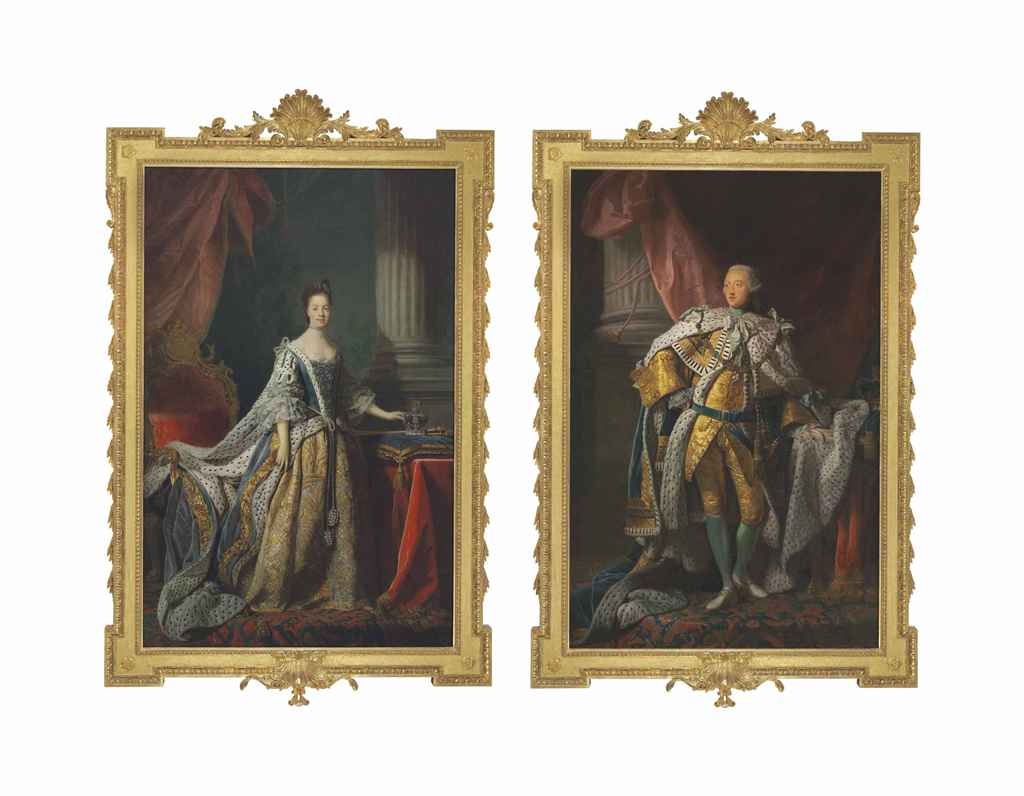 Allan Ramsay | Portrait of King George III (1738-1820), full-length, in ...