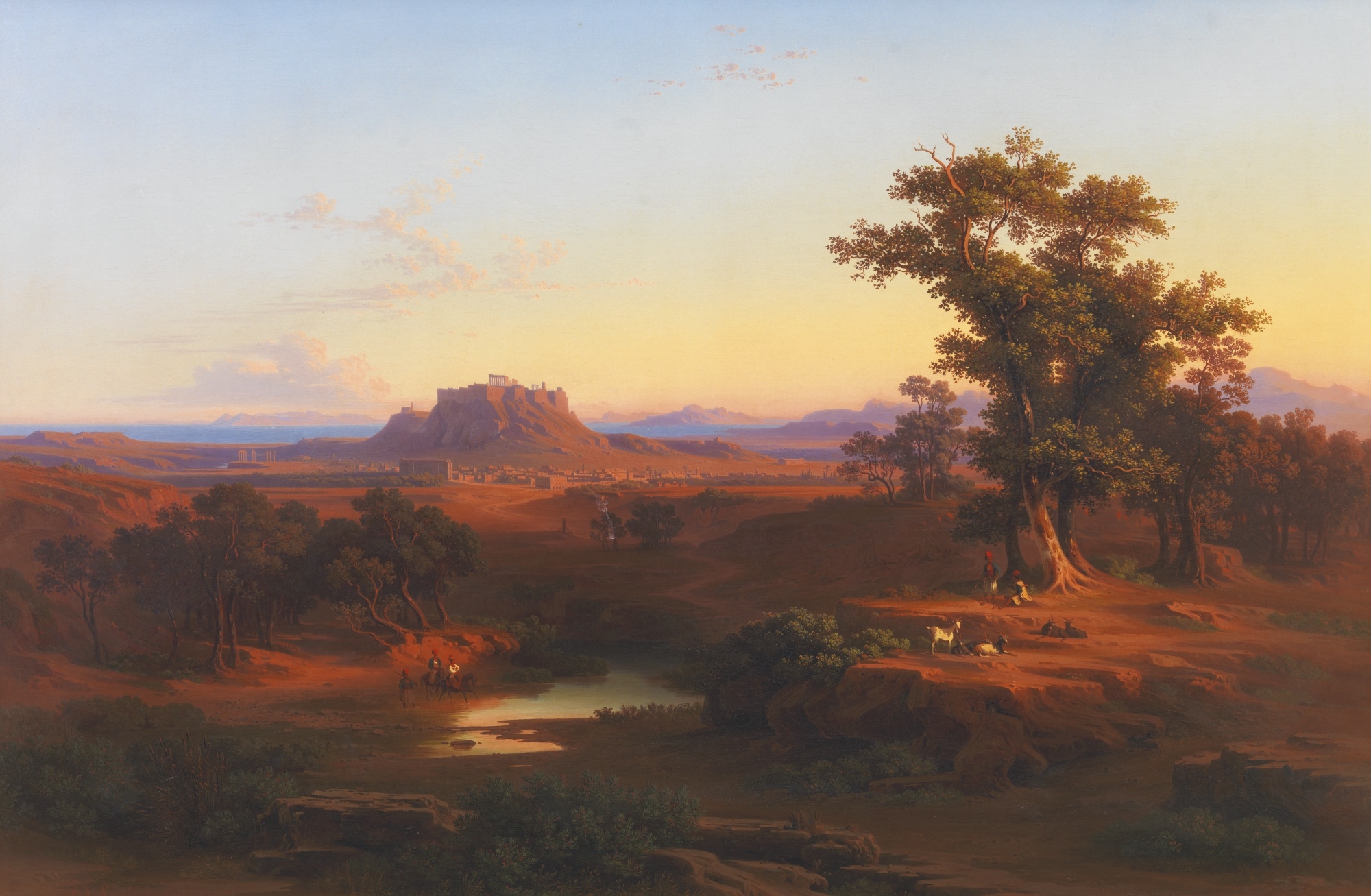 Markó András | SHEPHERDS IN A BUCOLIC ATHENEAN LANDSCAPE WITH THE ...