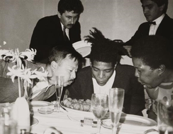 Andy Warhol | Jean-Michel Basquiat, Basquiat's Mother and friends (3 ...