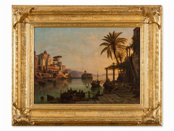 Henry Jaeckel | On Lake Como (1880s - 1890s) | MutualArt