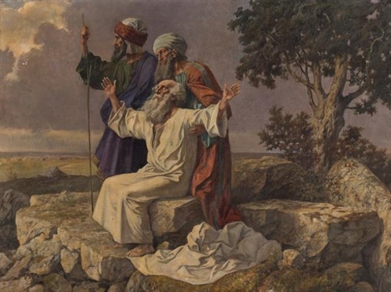 Rudolf Yelin the Elder | Moses, Joshua and Caleb (1918) | MutualArt