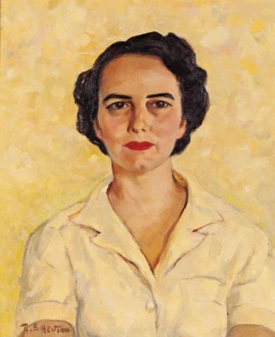 Randolph Stanley Hewton | Portrait of Miss Audrey Cook | MutualArt