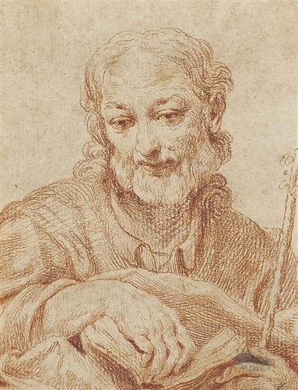 Giuseppe Maria Crespi | Saint Joseph holding the flowering rod | MutualArt