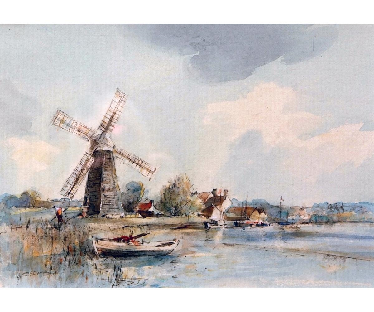 Arthur Edward Davies | Horning Ferry | MutualArt