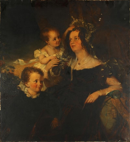 Frederick Richard Say | Portrait of a lady with her children | MutualArt