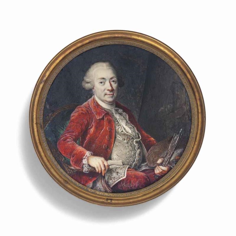 Adelaide Labille-Guiard | The painter Charles-Amédée-Philippe van Loo (French, 1718-1795), in ...