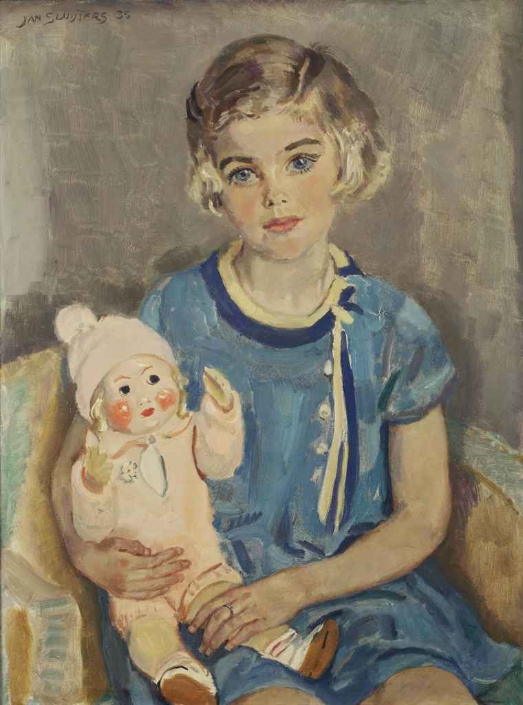 Jan Sluijters | Portrait of a girl (1935) | MutualArt
