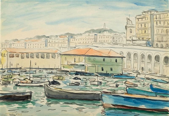 Albert Marquet | Alger vu du Môle (1928) | MutualArt