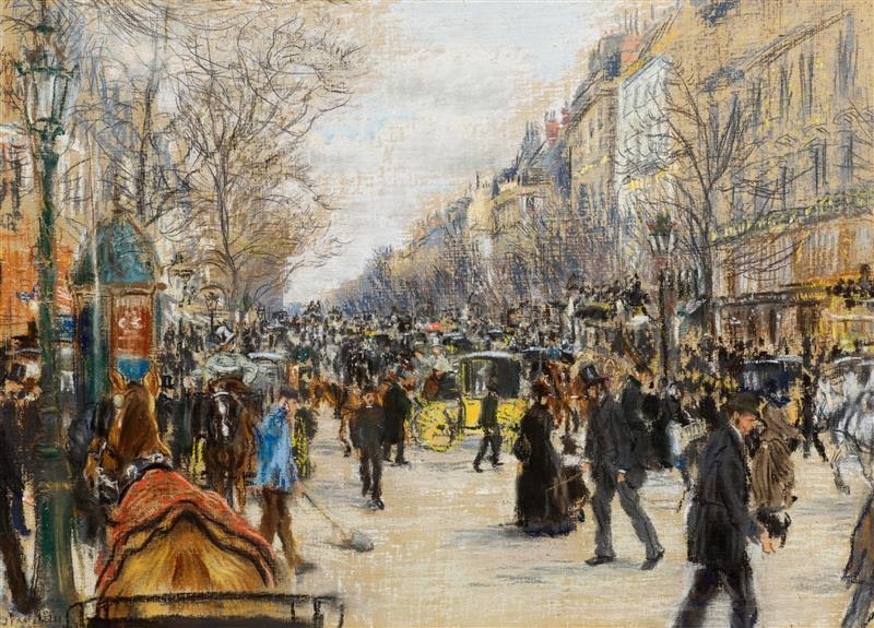 Jean-François Raffaëlli | Strassenszene in Paris | MutualArt