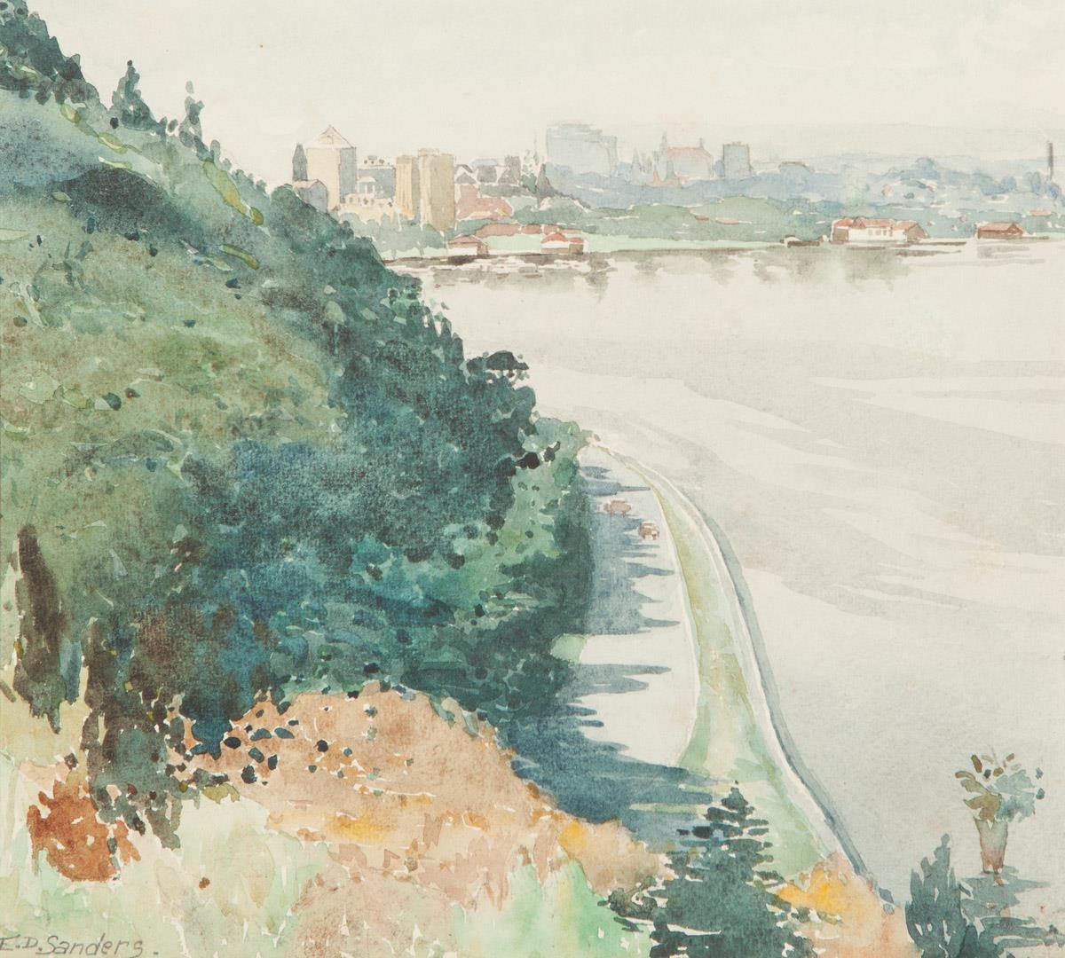 Ethel D. Sanders | Perth from Kings Park | MutualArt