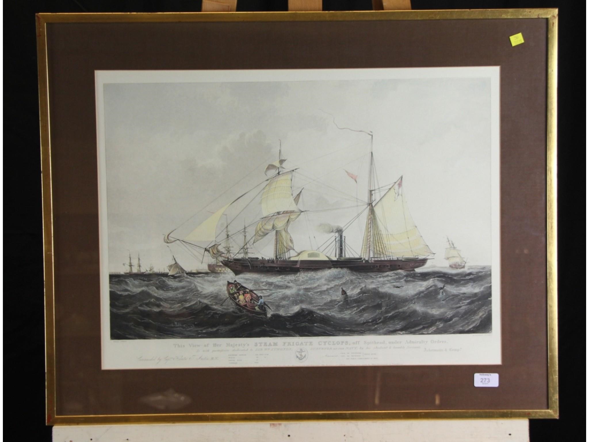 Henry A. Papprill | Her Majesty's Steam Frigate Cyclops, off Spithead ...