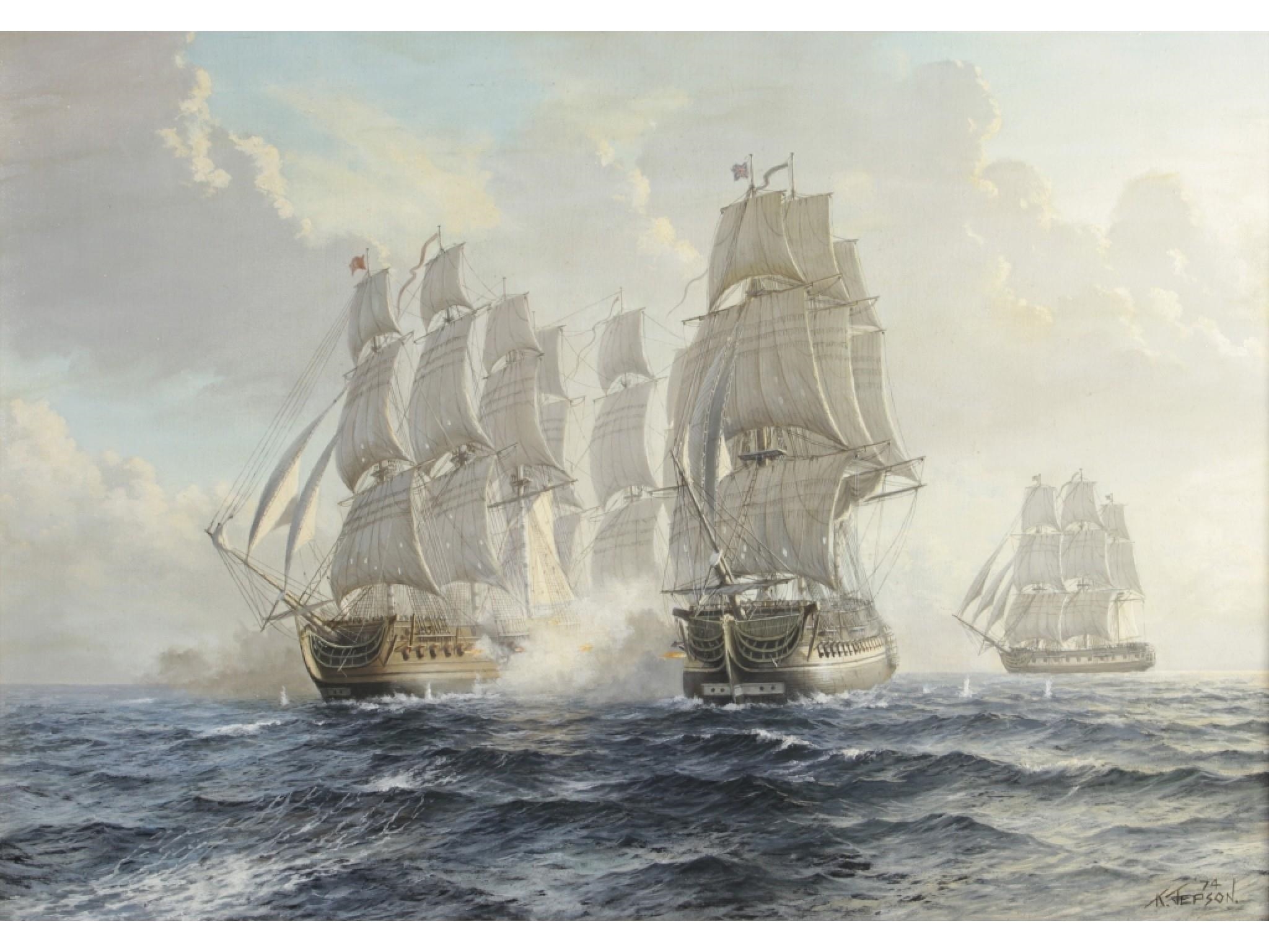 Kenneth Jepson | Ships of the Line in Action During the Napoleonic Wars ...