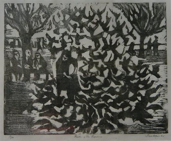 Joyce Allen | Feeding the Pigeons (1965) | MutualArt