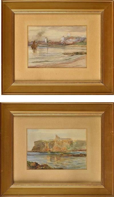 Joseph Jobling | A PAIR: TYNEMOUTH AND NORTH SHIELDS HARBOUR (1912 ...
