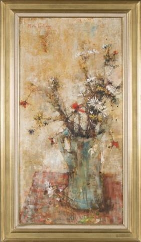 Michel de Gallard | Still life of flowers in a vase (1945) | MutualArt