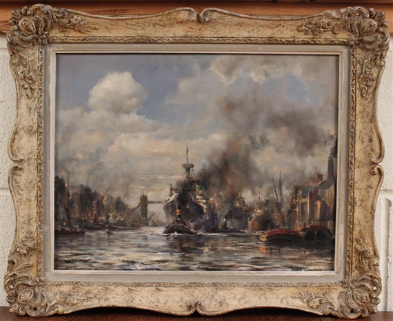 Robin Goodwin | Shipping on the Thames with Tower Bridge in the ...