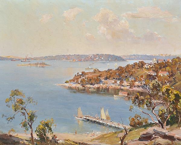 James R. Jackson | Sydney Harbour through Clifton Gardens | MutualArt