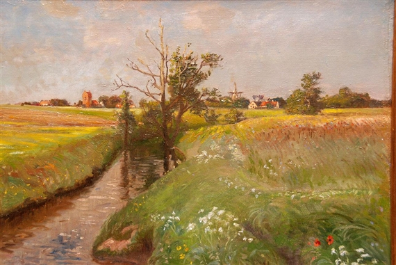 Olaf Viggo Peter Langer | landscape (1927) | MutualArt