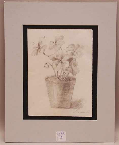 Giorgio Morandi | potted flowers | MutualArt
