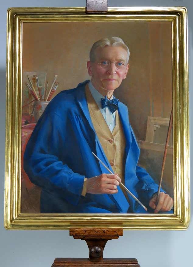 George Frederick Kaber | Self Portrait of the Artist in Studio | MutualArt