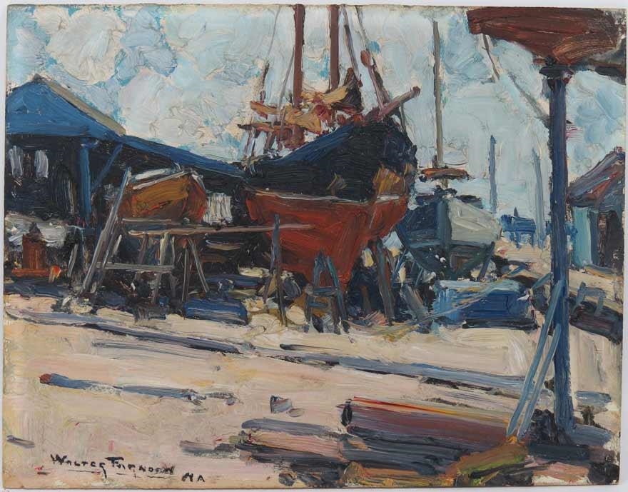 Farndon Walter | Fishing Boat in Dry Dock | MutualArt