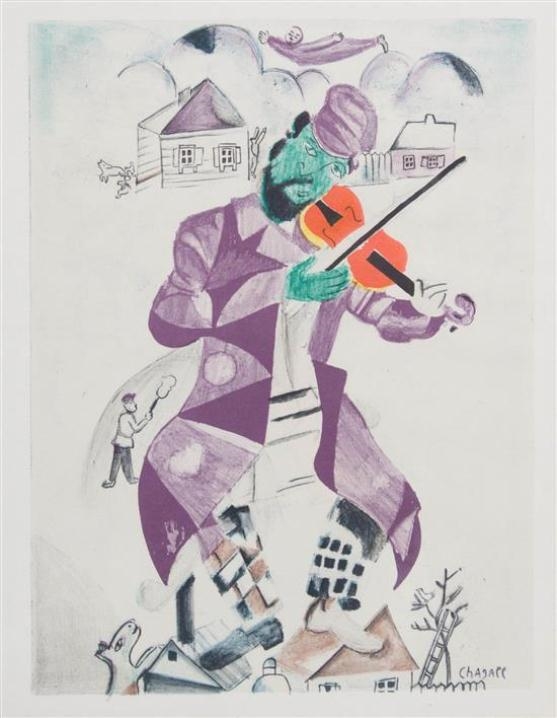 Marc Chagall | The Green Violinist | MutualArt