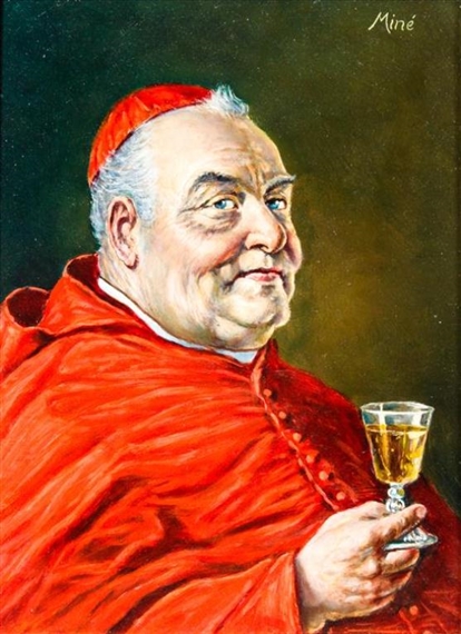 Mine Casper | 2 Works : The Cardinal ; The Monk | MutualArt