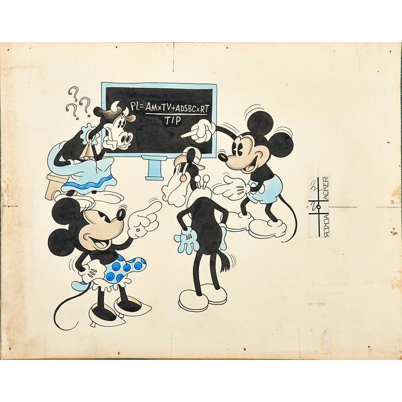 Walt Disney Studios | Mickey Mouse on Inflation (1933) | MutualArt