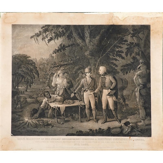 John Blake White | Gen. Marion in His Swamp Encampment Inviting a ...