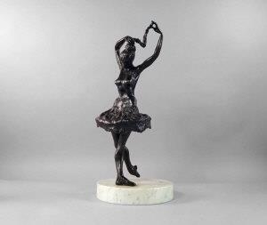 Tom Merrifield | Ballet dancer putting her hair in a bun | MutualArt