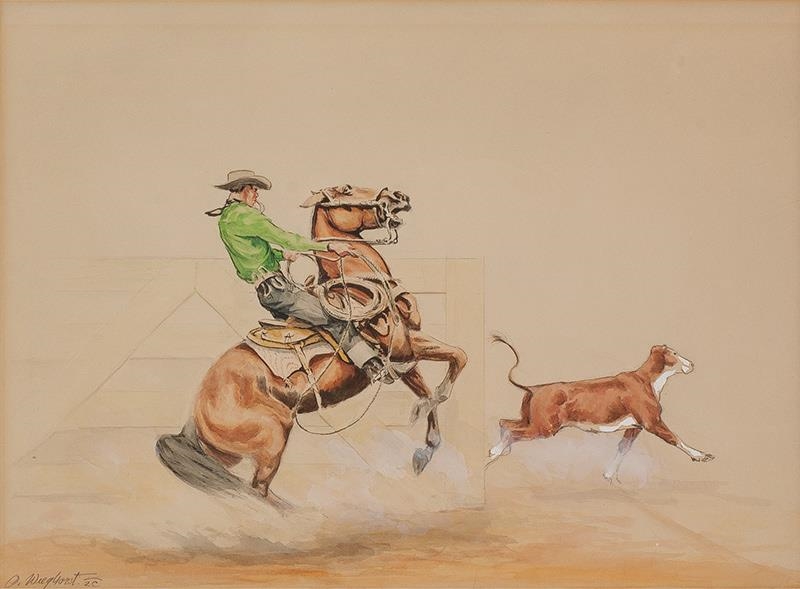 Calf Roping Drawings