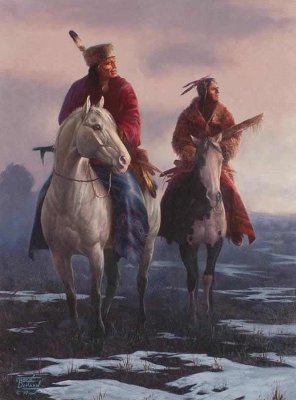 Chuck DeHaan | Men of the Shoshone | MutualArt