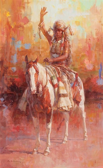 Roy Andersen | The Warrior's Greeting | MutualArt