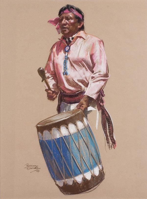 Bettina Steinke | The Turquoise Drummer (1979) | MutualArt