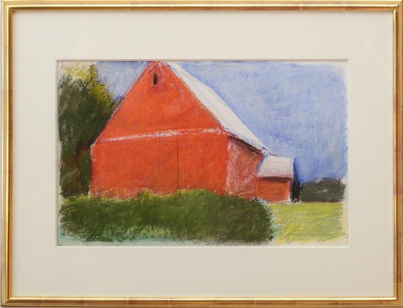Wolf Kahn | BARN HEAD-ON | MutualArt