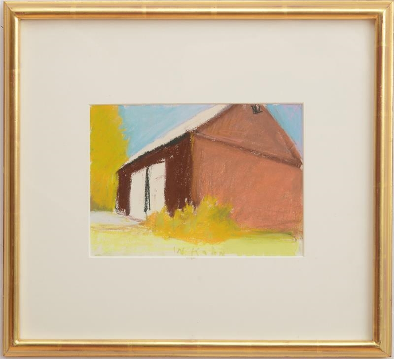 Wolf Kahn | BARN HEAD-ON | MutualArt
