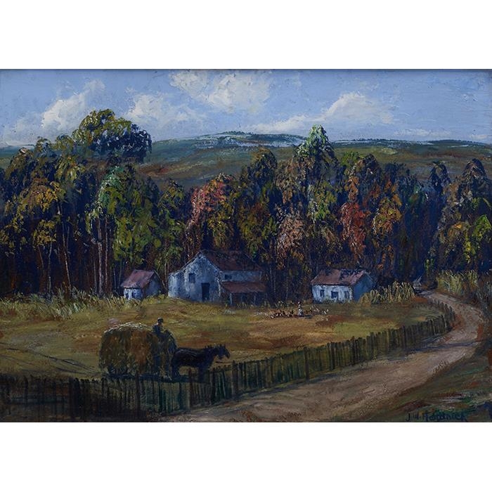 John Wesley Hardrick | Indiana Landscape (Circa 1935) | MutualArt