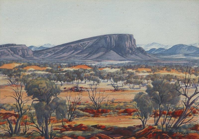 Albert Namatjira | Central Australian Landscape | MutualArt
