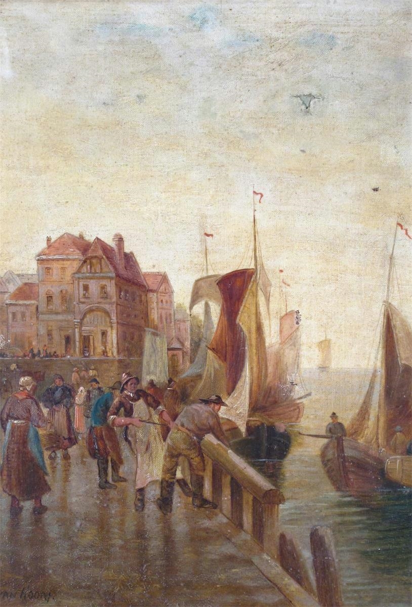 K. Van Hoom | A Pair: Harbour scenes | MutualArt