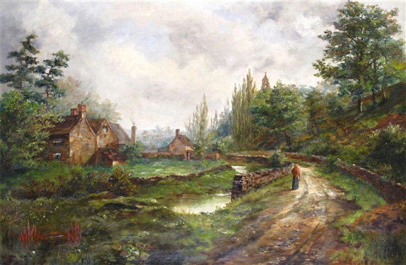 Albert Edward Boler | View of the Rivelin Valley, Sheffield (1897 ...