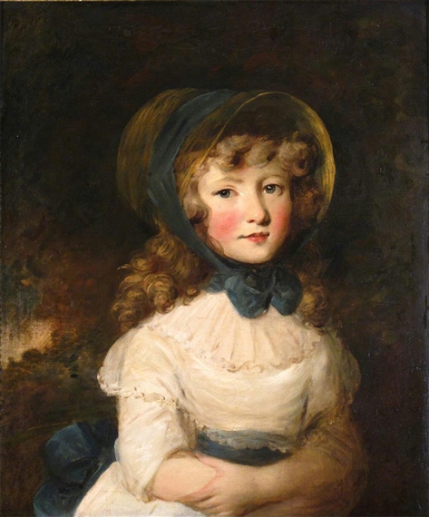 Matthew William Peters | Portrait of a girl thought to be Miss Louisa ...
