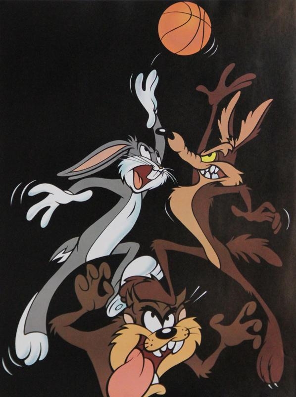 Warner Brothers | Bugs, Wile E. Coyote and Taz Basketball | MutualArt