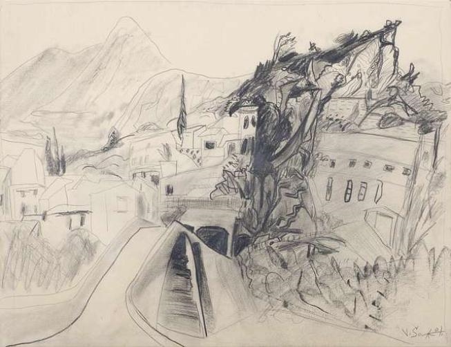 Volker Sammet | Southern village in landscape | MutualArt