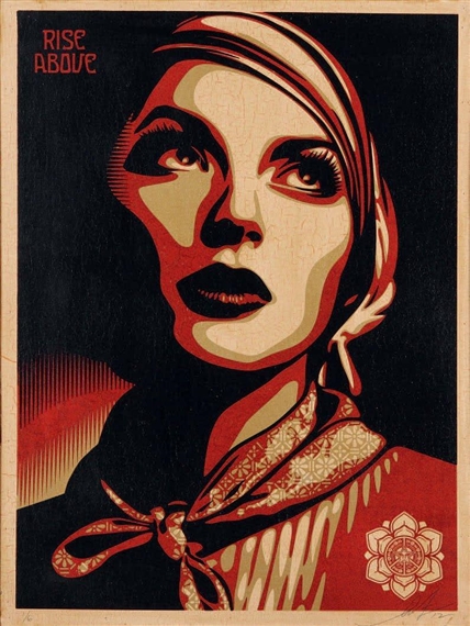 Shepard Fairey | Rise Above Rebel (2012) | MutualArt