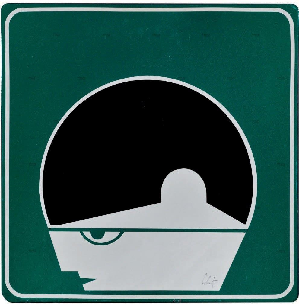 Clet Abraham | Triangle (unique) (2013) | MutualArt