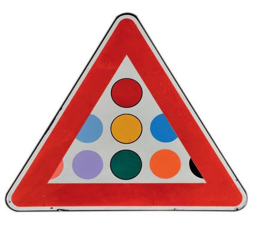 Clet Abraham | Triangle (unique) (2013) | MutualArt