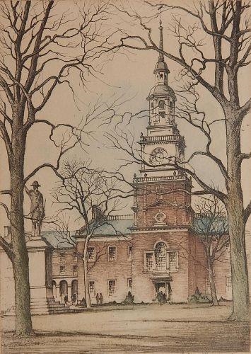 Leon Rene Pescheret | Independence Hall, Philadelphia | MutualArt
